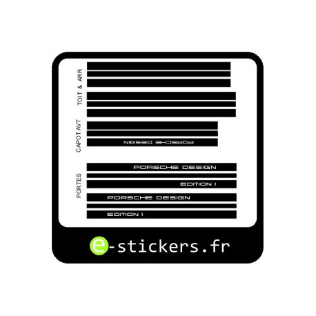 PORSCHE DESIGN EDITION 1 CAYMAN - e-stickers